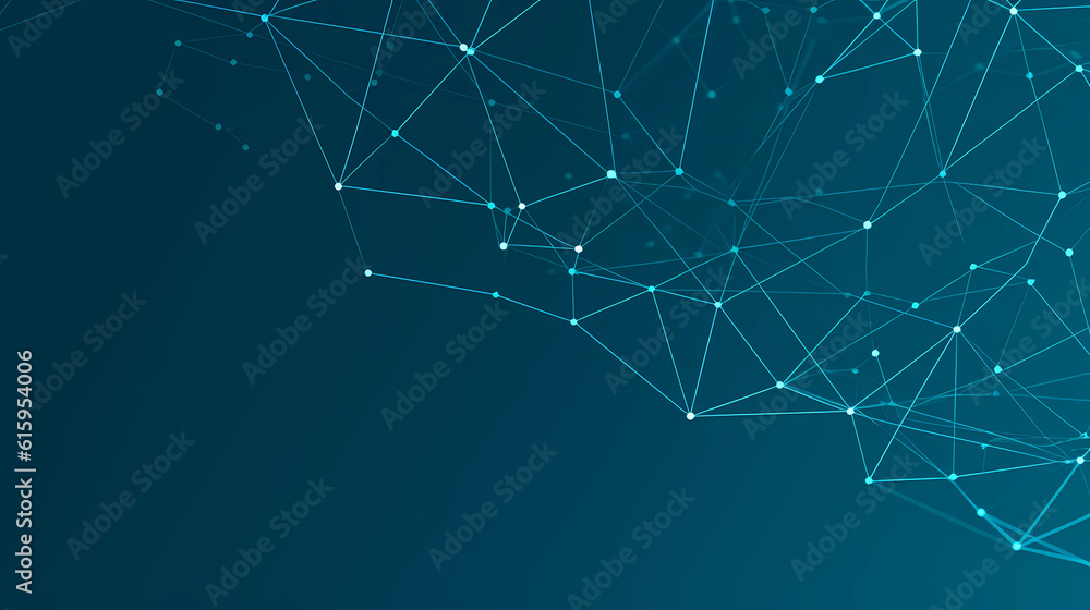 Plexus Blue Background Digital Desktop Wallpaper HD 4k Network Nodes ...