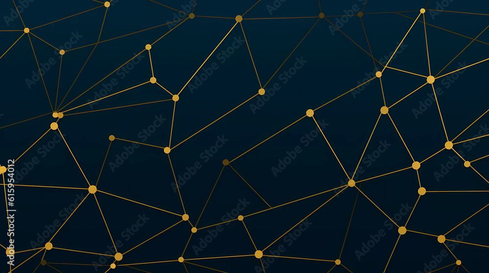 Plexus Yellow Black Background Digital Desktop Wallpaper HD 4k Network ...