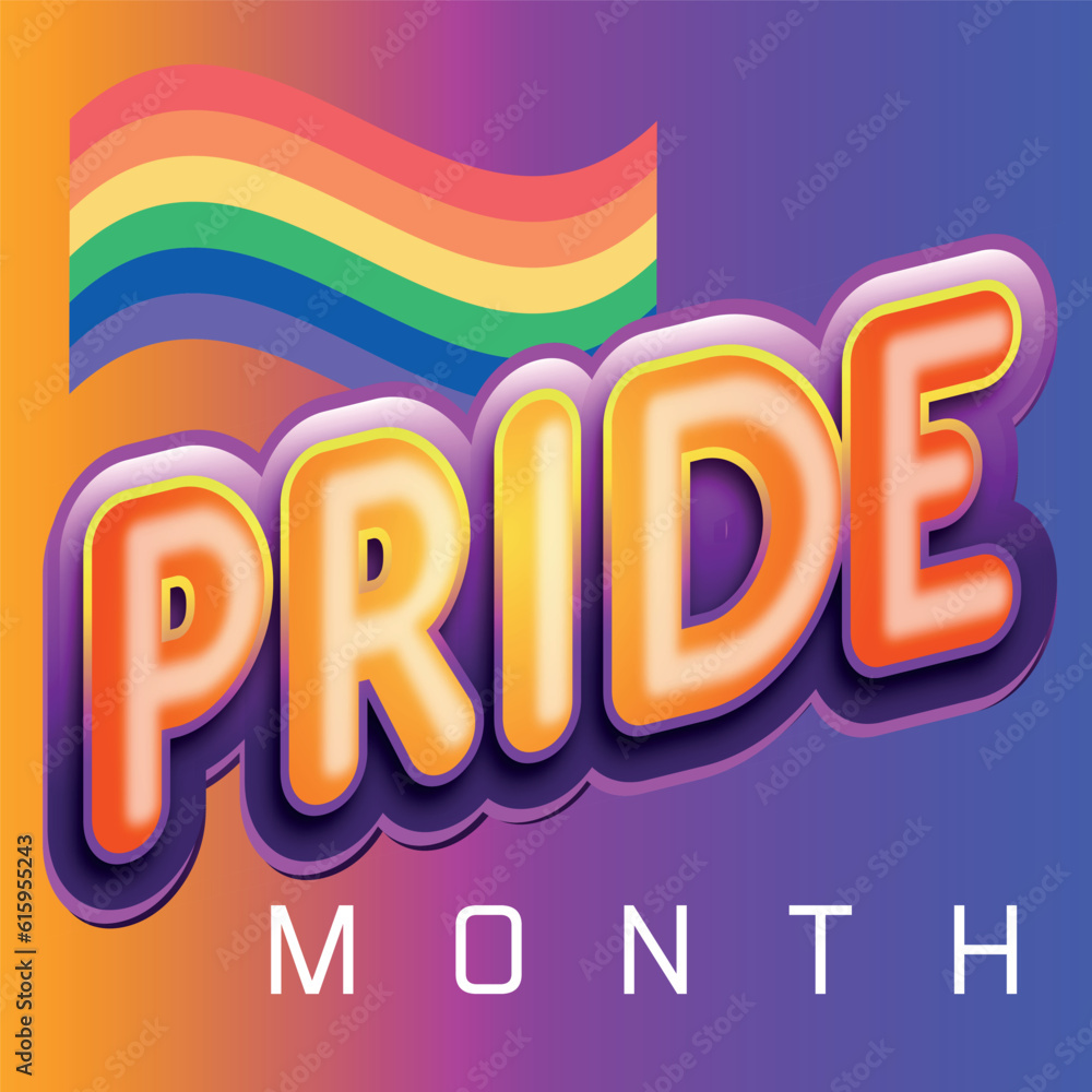 Pride gradient background with LGBTQ pride. Annual summer gay parade ...