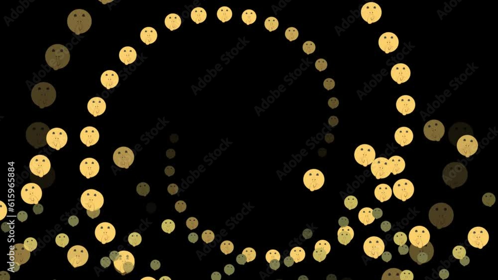 Vidéo Stock Angry, surprised emoticon, sad, blowing, emoji, animated ...