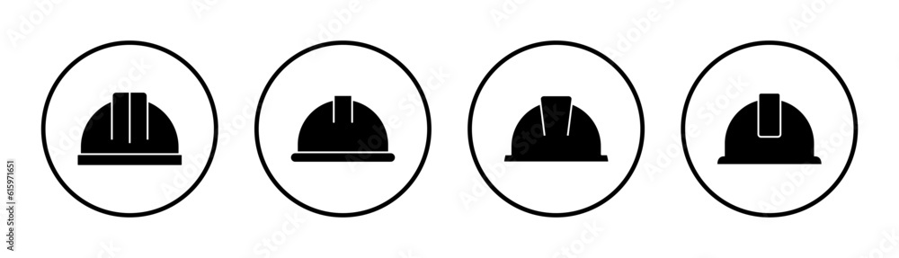 Helmet icon set illustration. Motorcycle helmet sign and symbol ...
