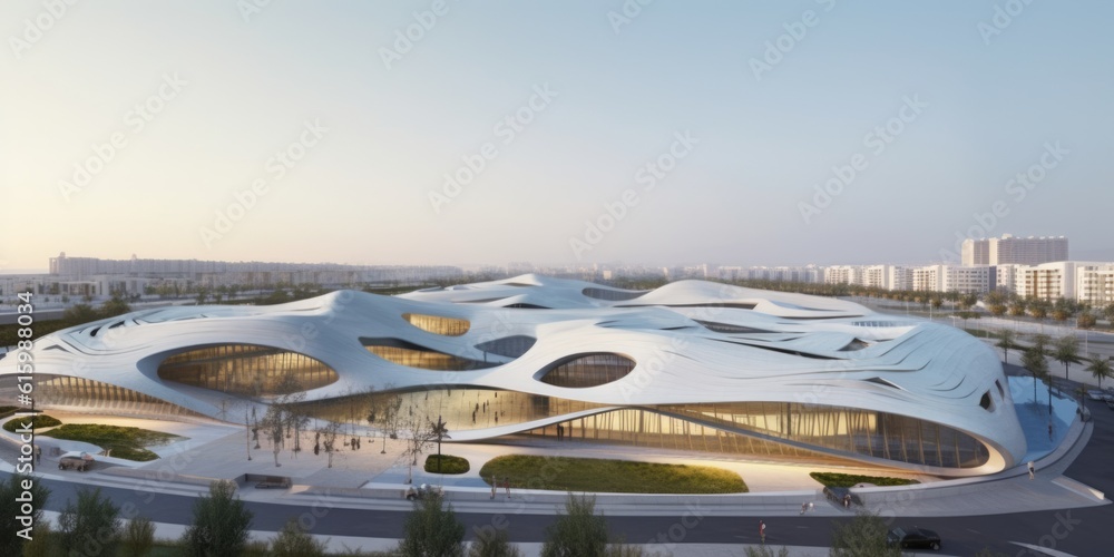 Astonishing Projects by Zaha Hadid Architects. Generative AI image ...