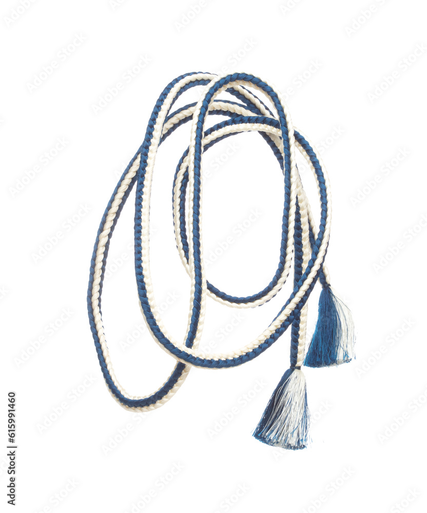 String rope obi Japanese Traditional Komono equipment fly in air with ...