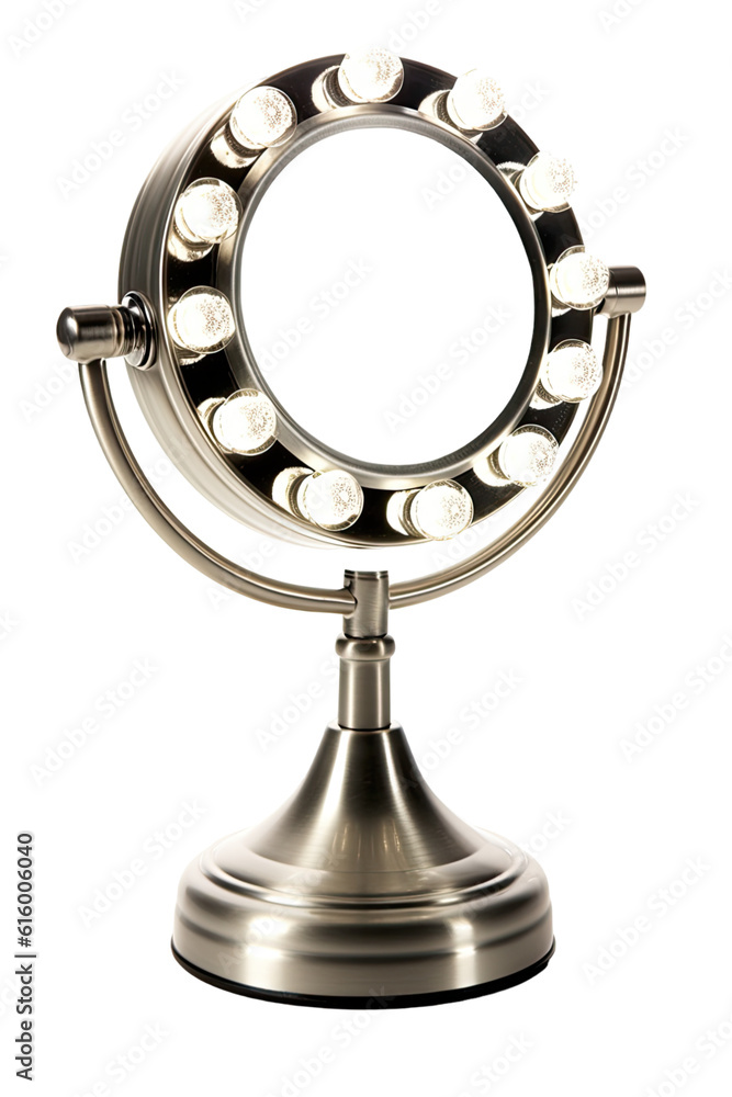 vanity mirror with lights isolated on a transparent background ...