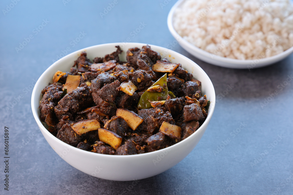 Kerala style beef or Mutton dry fry. delicious spicy Beef fry in clay ...