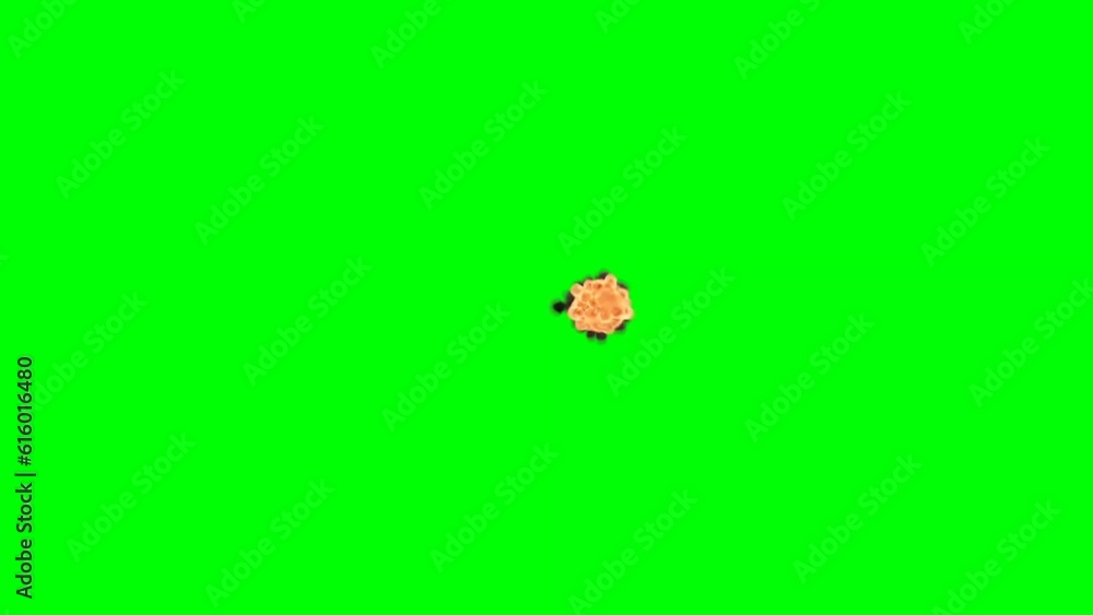 Movie Explosions with high depth quality green screen, chroma key, bomb ...