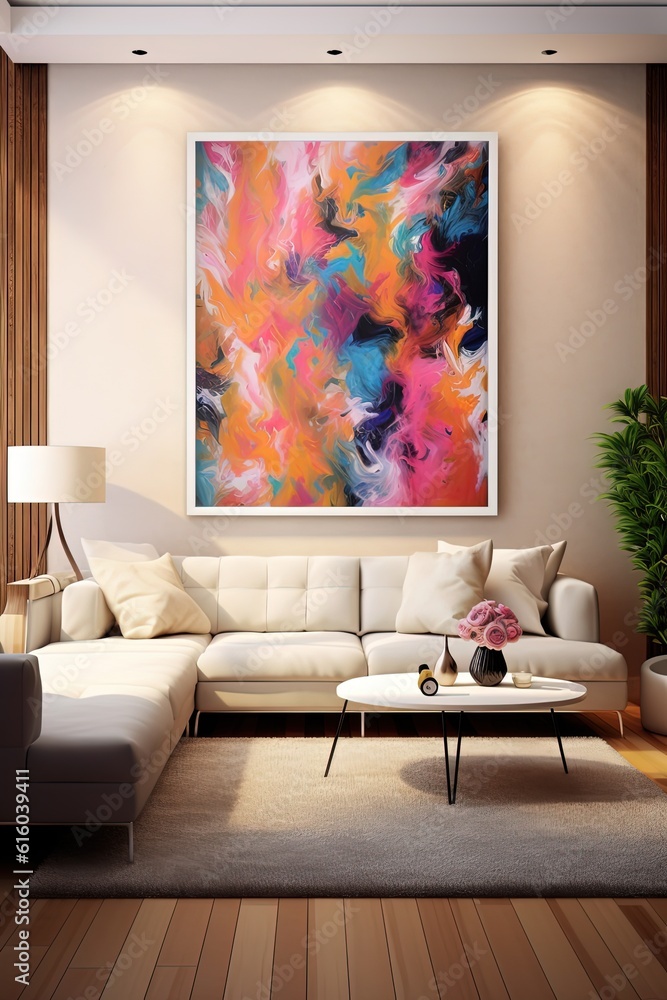 cheerful and happy mood living room idea of home decor design with ...