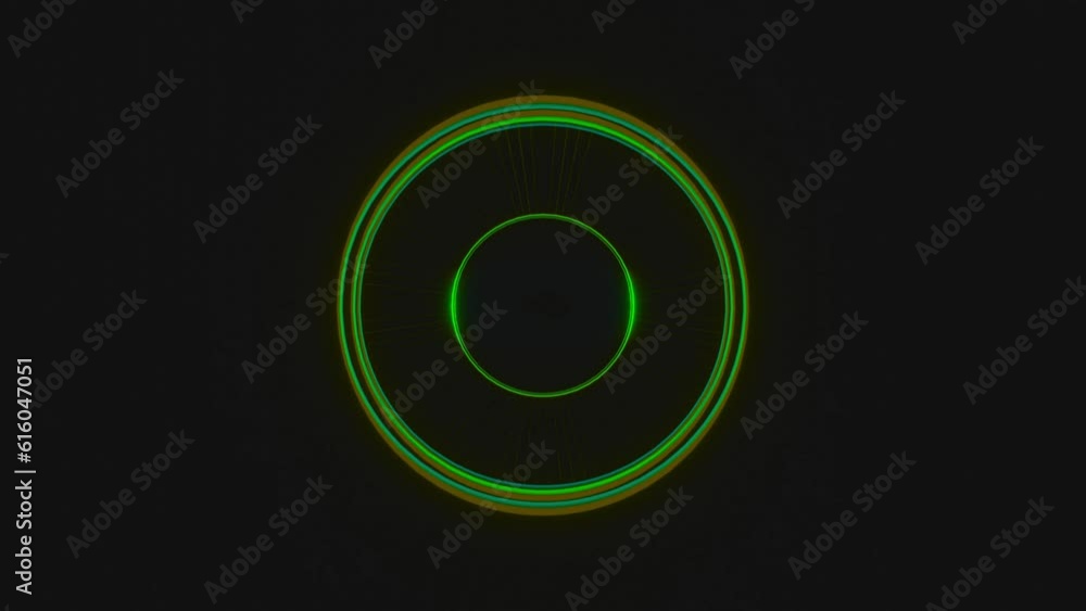 Seamless VJ Loop Abstract Pulsing Ring motion graphic element for ...
