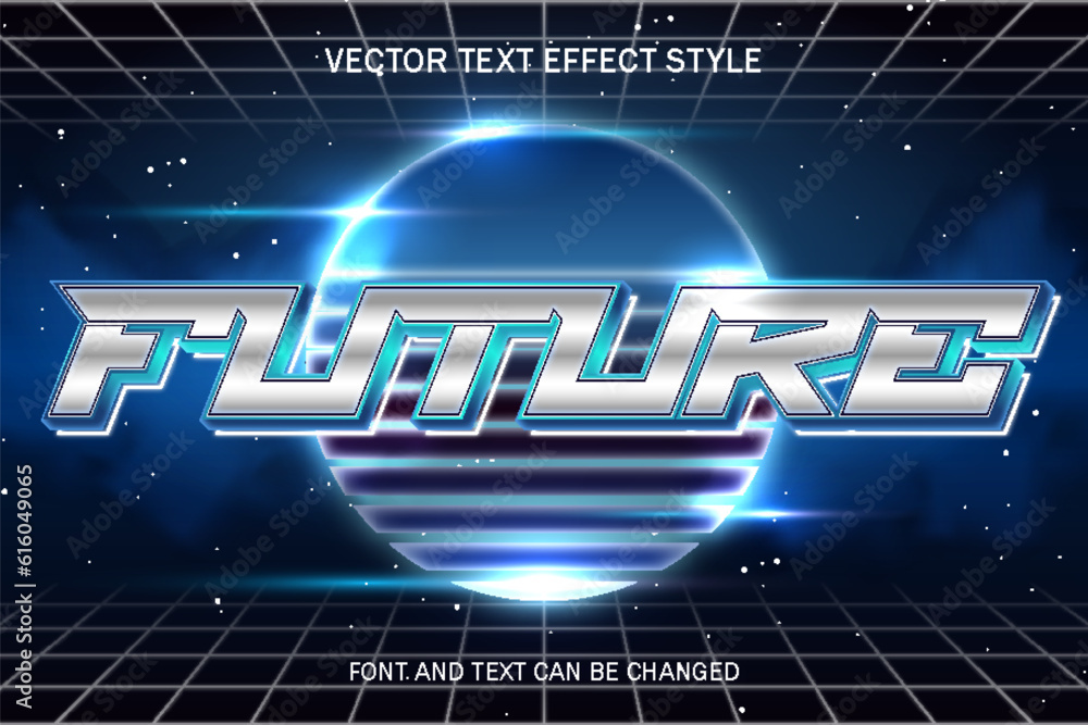 Futuristic Text Logo Flare