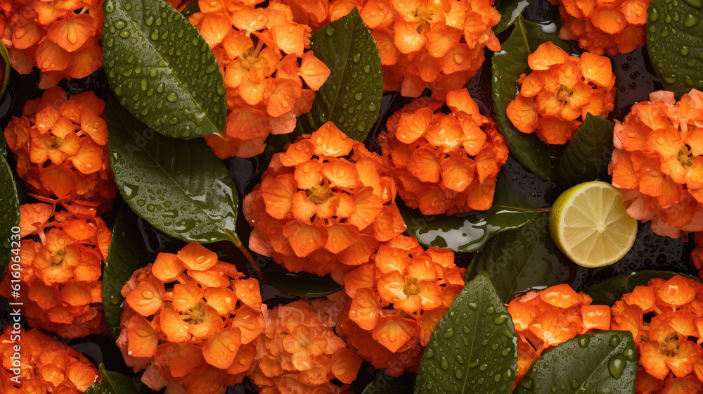 Background of Lantana , HD, Decorate with water drops, Background ...