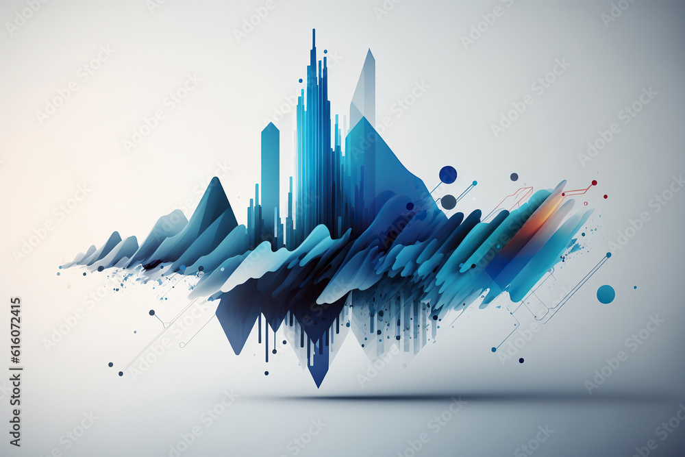 ai generated Illustration of hyperrealistic streaming background Stock ...