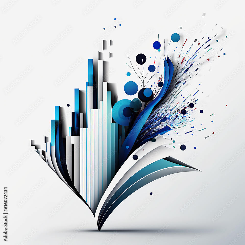 ai generated Illustration of hyperrealistic streaming background Stock ...