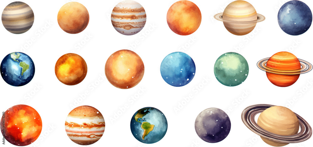 planets set in the style of photo-realistic compositions, rtx on ...