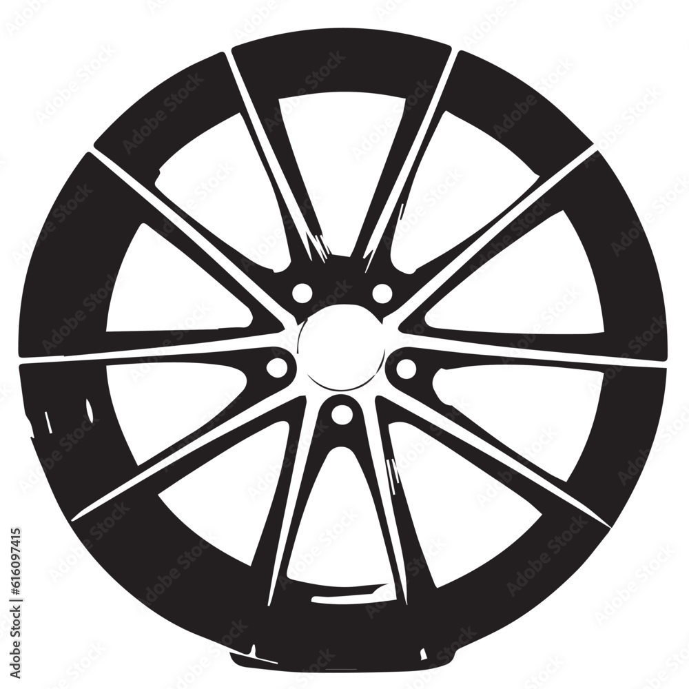 alloy rims black texture with white background Stock Vector | Adobe Stock