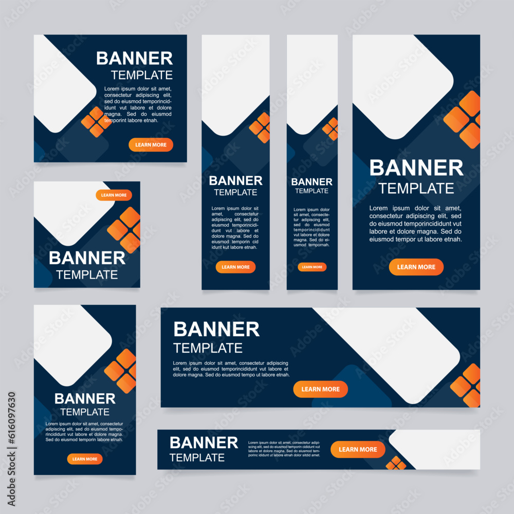 Internal corporate events web banner design template. Vector flyer with ...