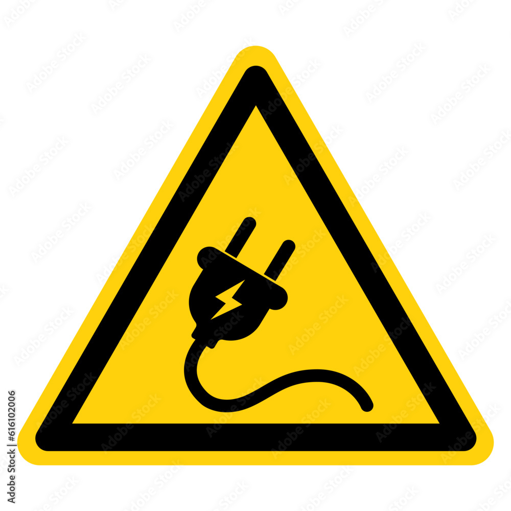 Warning Equipment Electrical Hazard Symbol Sign, Vector Illustration ...