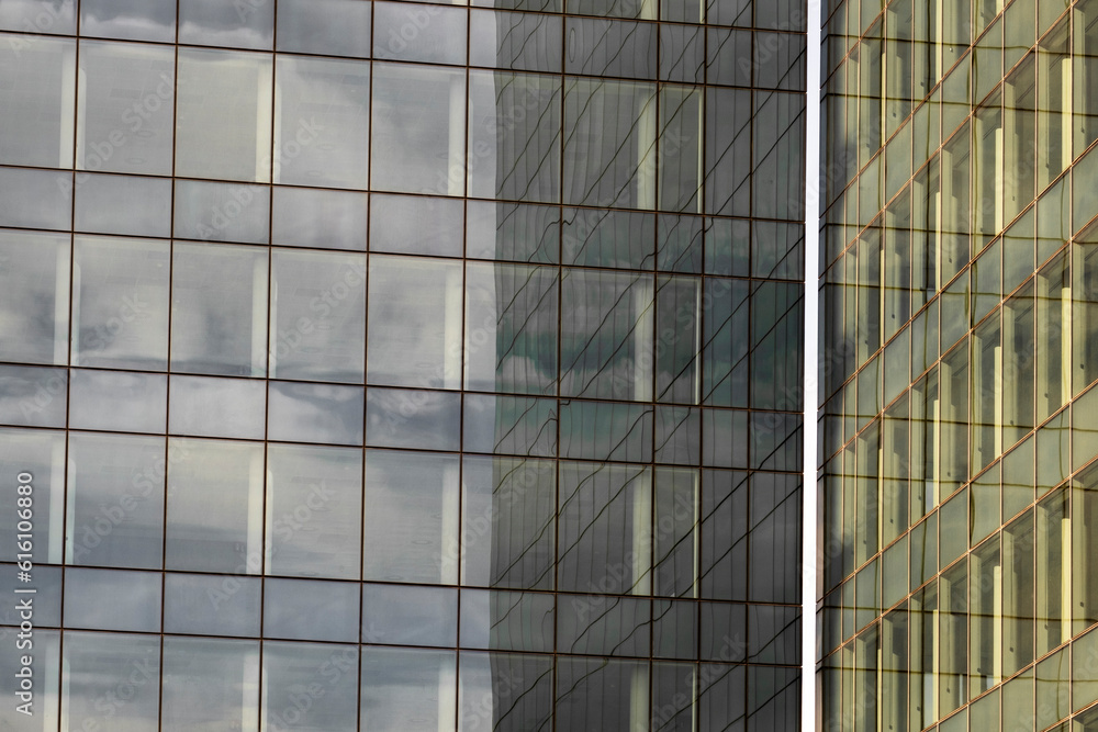 Facade of a modern empty office building Stock Photo | Adobe Stock