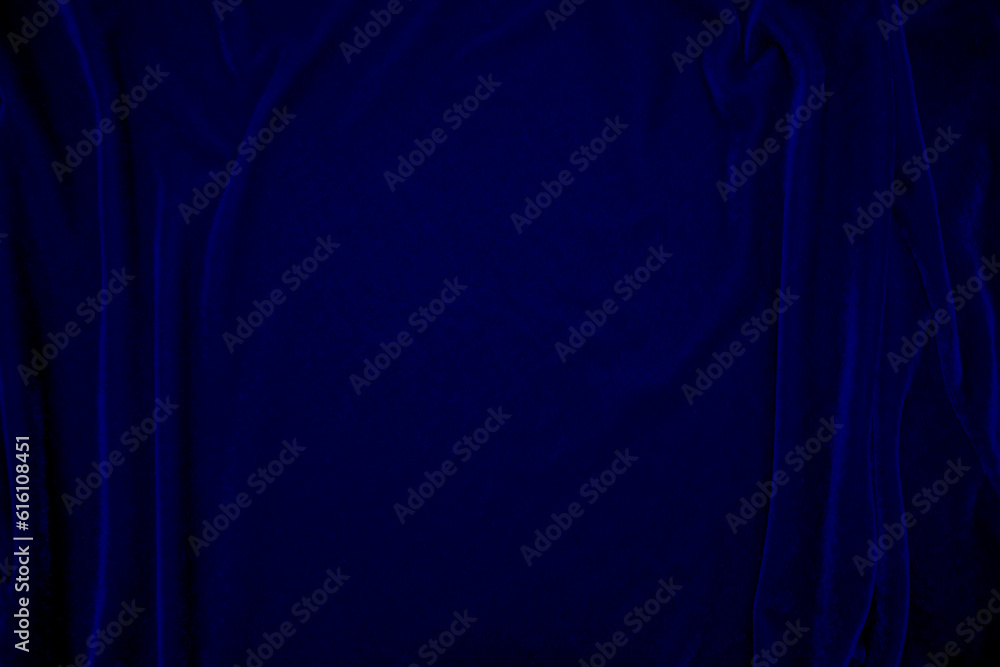 Dark bule velvet fabric texture used as background. Sky color panne ...