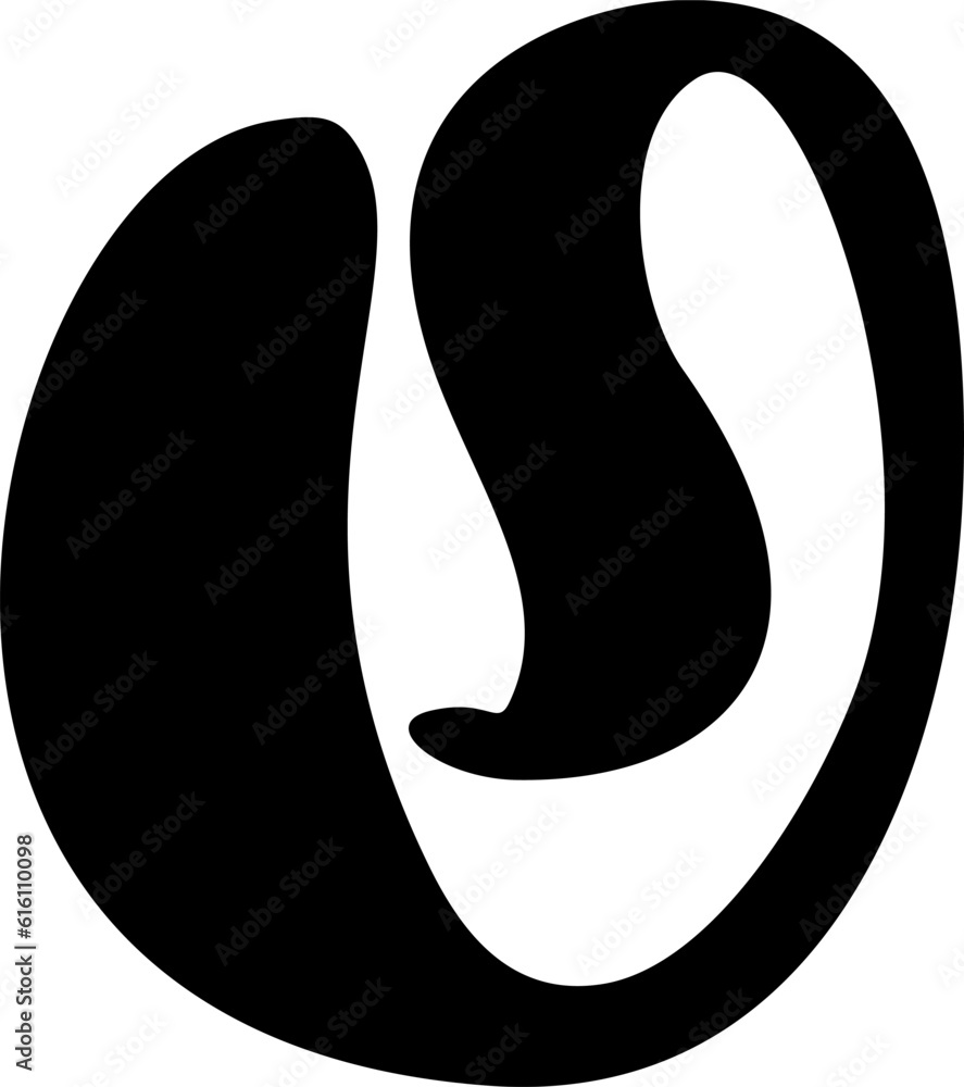 Display liquid vector font letter O alphabet. capital letter Typeface ...