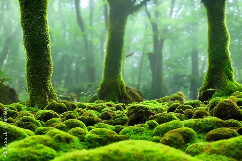 Mossy forests- Venture into enchanting forests covered in a soft carpet ...