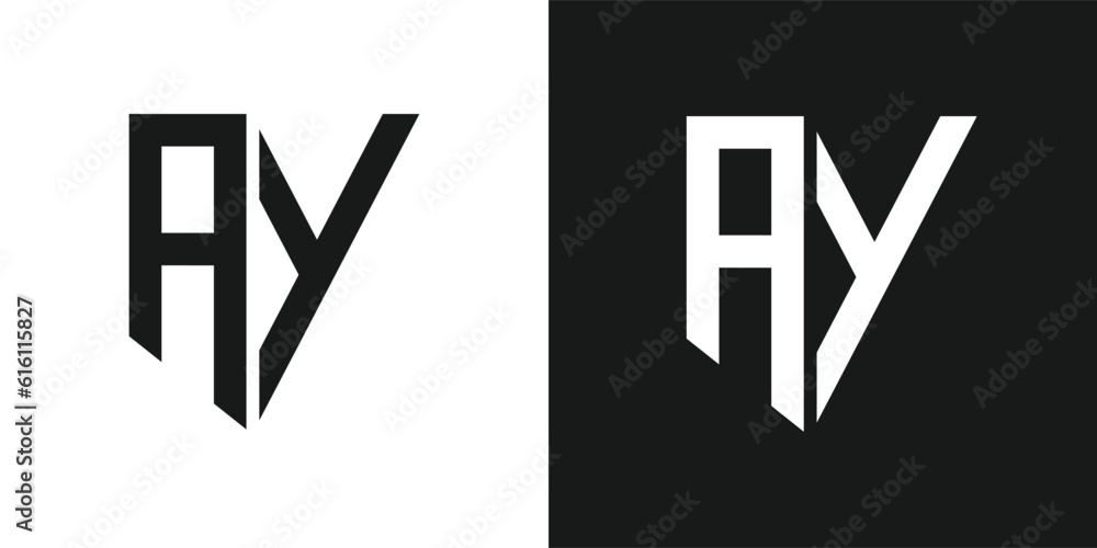 Vector Logo A Y Template Design Minimal and Professional Logo Design On ...