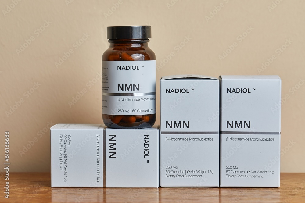 NMN food supplement for longevity and health Stock Photo | Adobe Stock