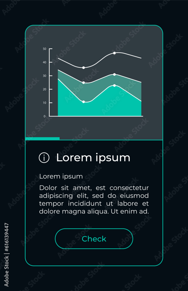 Areas Diagram Ui Element Template Editable Isolated Vector Dashboard