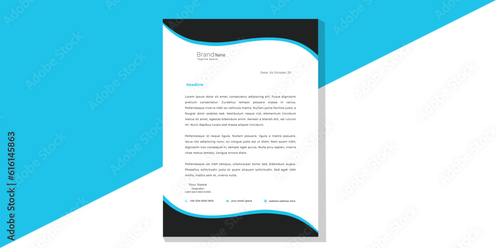 letterhead, print ready, business letterhead, creative letterhead ...