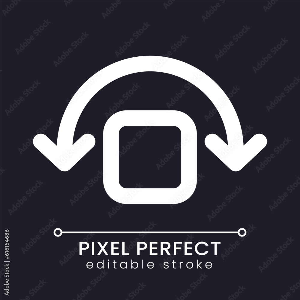 Wobble animation pixel perfect white linear ui icon for dark theme ...