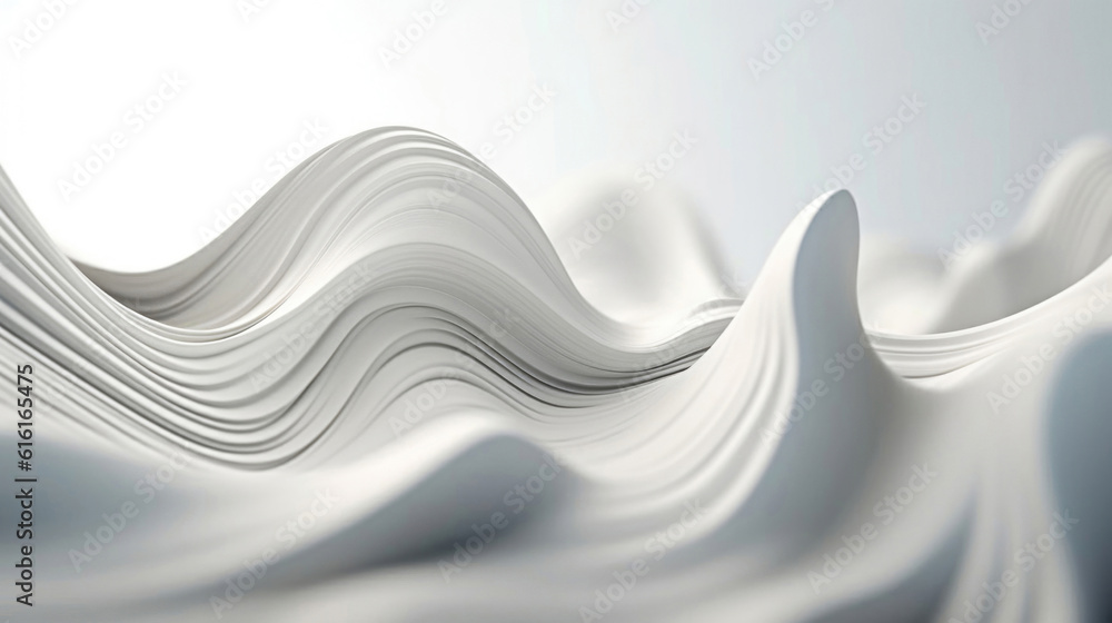 Abstract White Background With Wavy Lines And Light Blue Sky - Stock ...