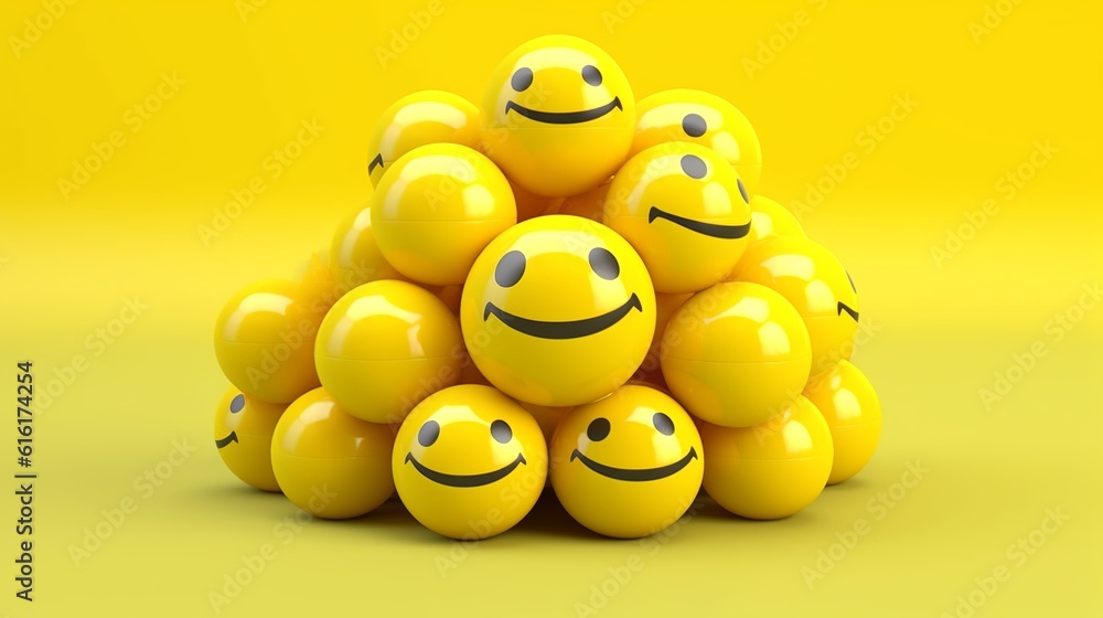 Smiley Listen Music emoji features a yellow face with eyes, wearing ...