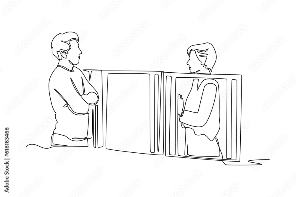 Continuous one line drawing off to university concept. Single line draw ...