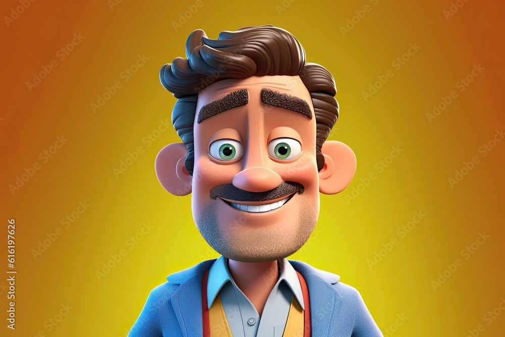 Caucasian Man Bus Driver Good Looking Backdrop With Copy Space ...