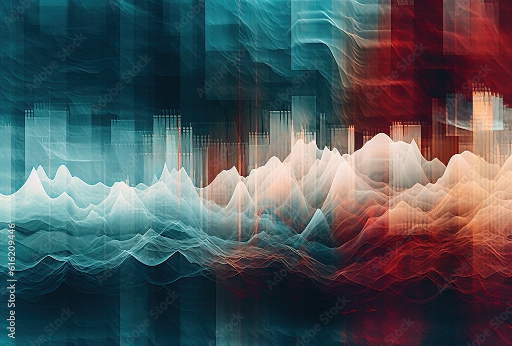 human big data visualization. Futuristic artificial intelligence ...