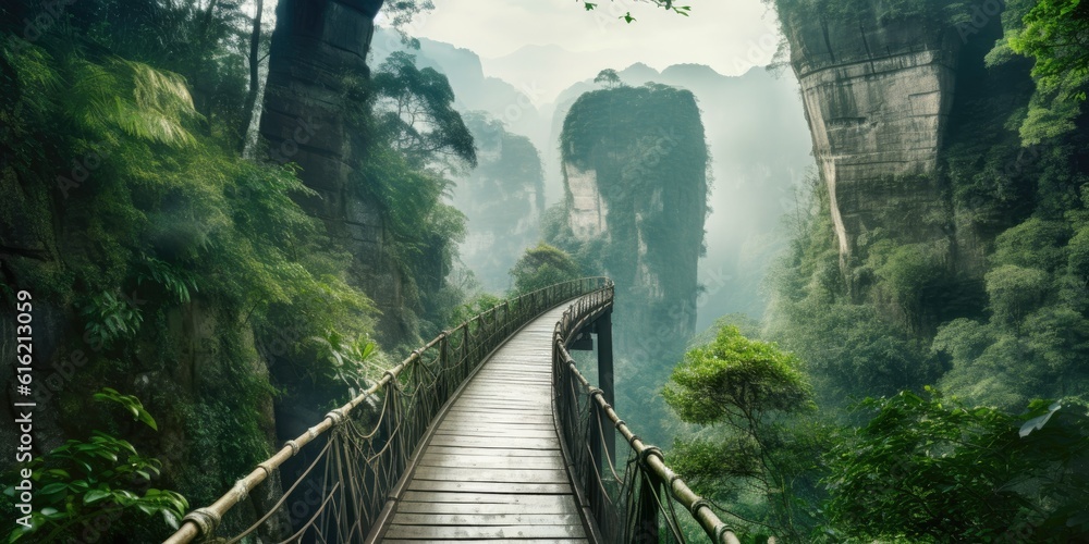 Enter a realm of natural beauty as you traverse Glass Bridge. Immerse ...