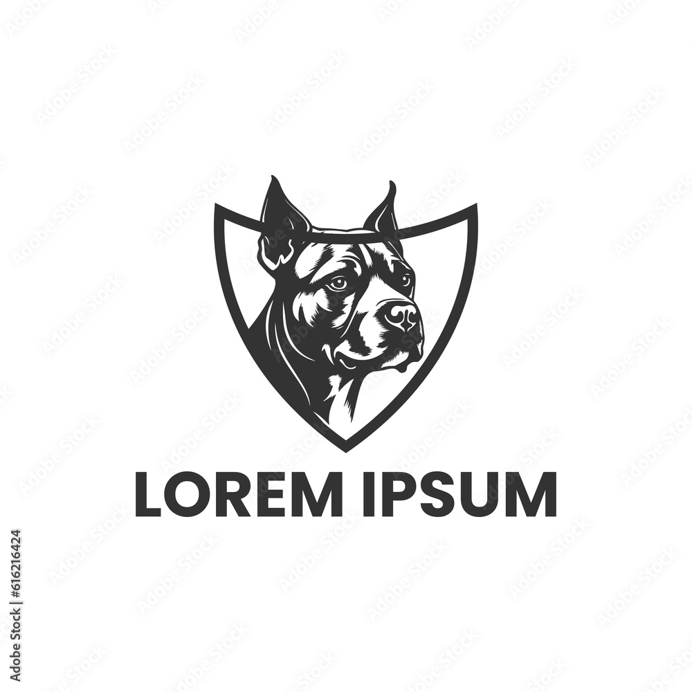 Purebred English Bulldog logo. bulldog security logo, bulldog emblem ...