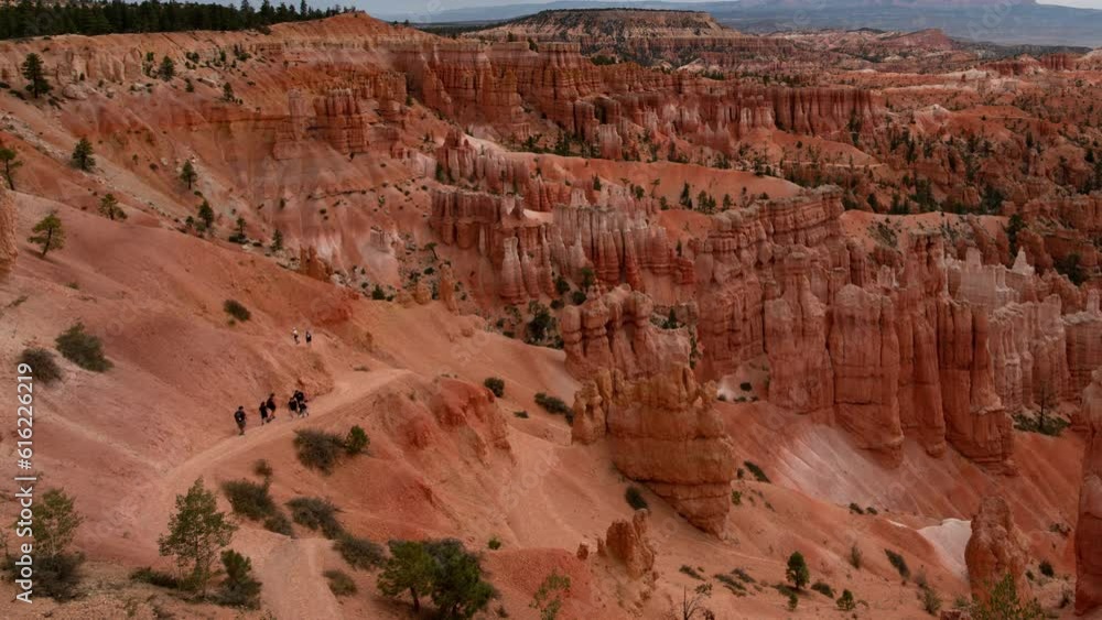 Bryce Canyon Time Lapse Navajo Loop Trail from Sunset Point Switchbacks ...