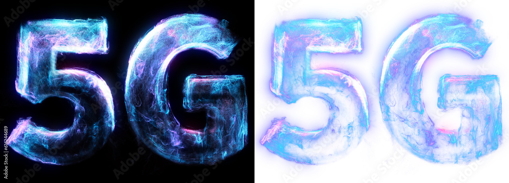 5G Network Technology, abstract representation of the future 5G concept ...
