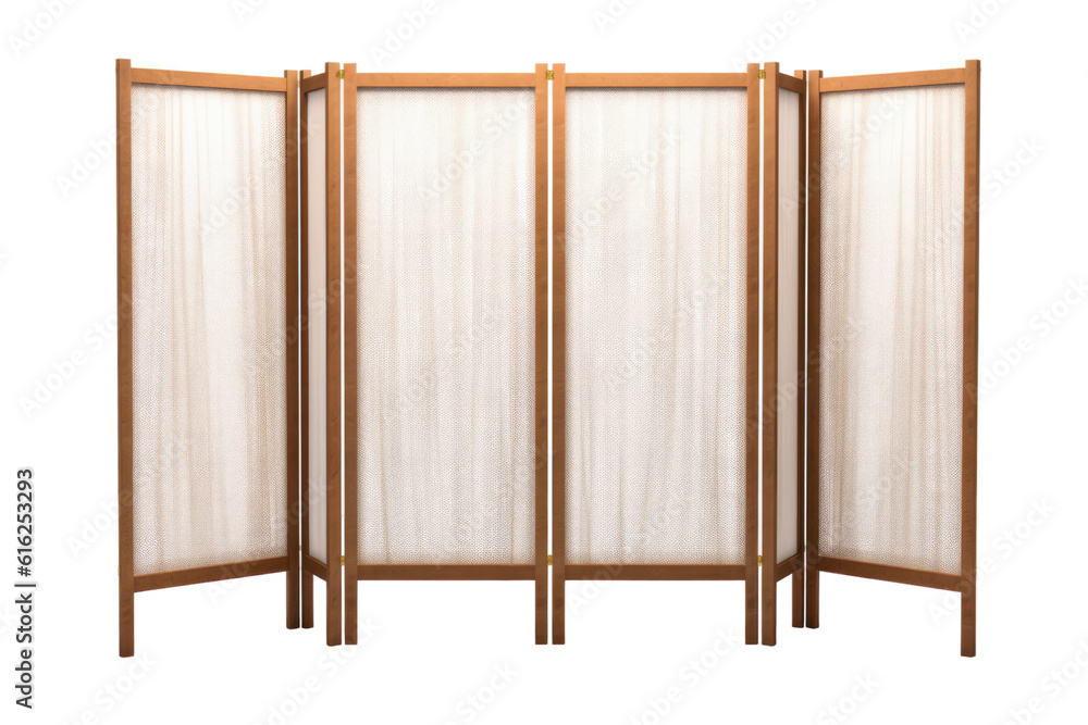 folding screen room divider isolated on a transparent background ...