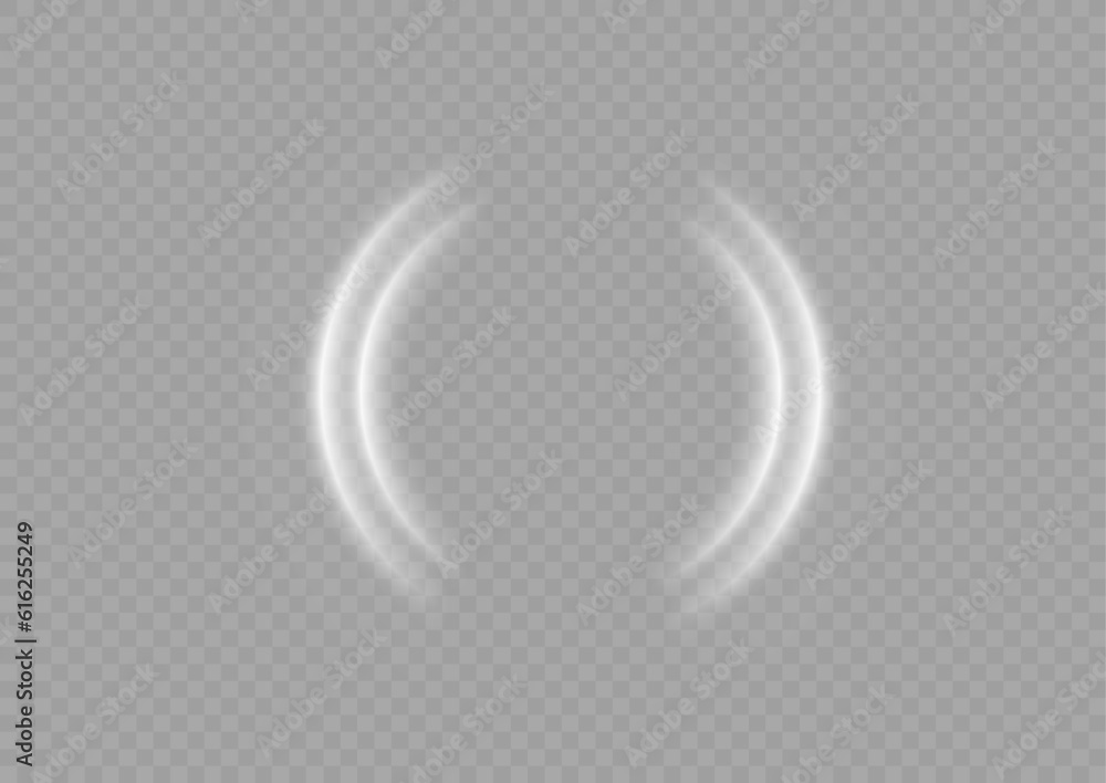 Light white Twirl. Curve white line light effect. Abstract luxury white ...