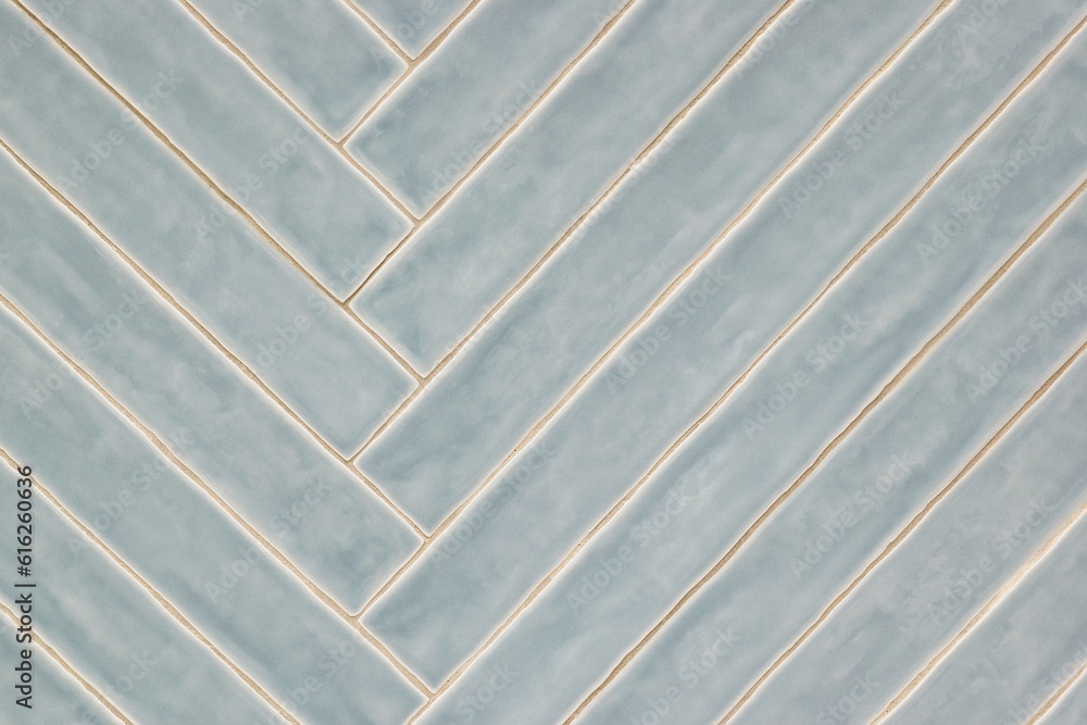 Long blue gray tile pattern with light glaze finish, diagonal pattern ...