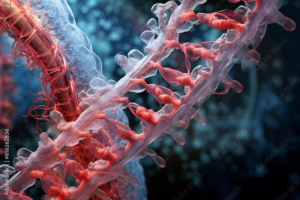 Beautiful RNA MESSENGER generated with AI. The colors are beautiful ...