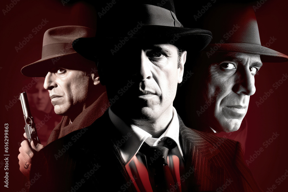Mafia boss movie concept in dark black background, mafia movie, crime ...