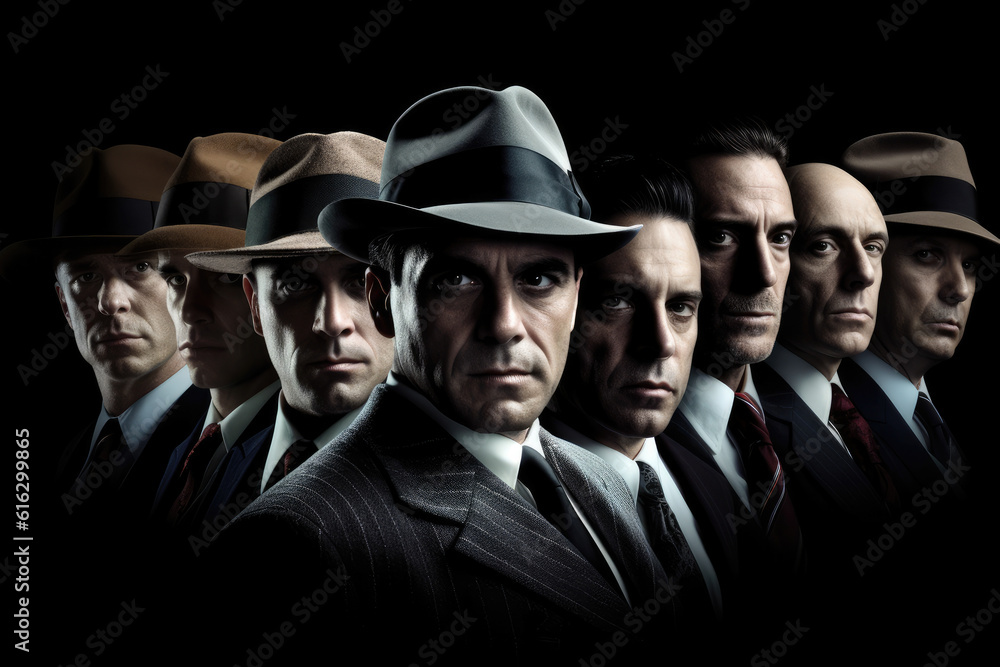 Mafia boss movie concept in dark black background, mafia movie, crime ...