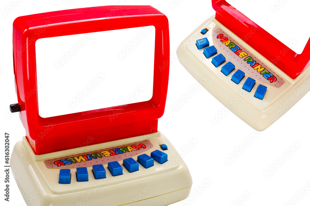 Retro Red Cube Game Toy with buttons PNG.Retro Vintage PNG.Classic Cube ...