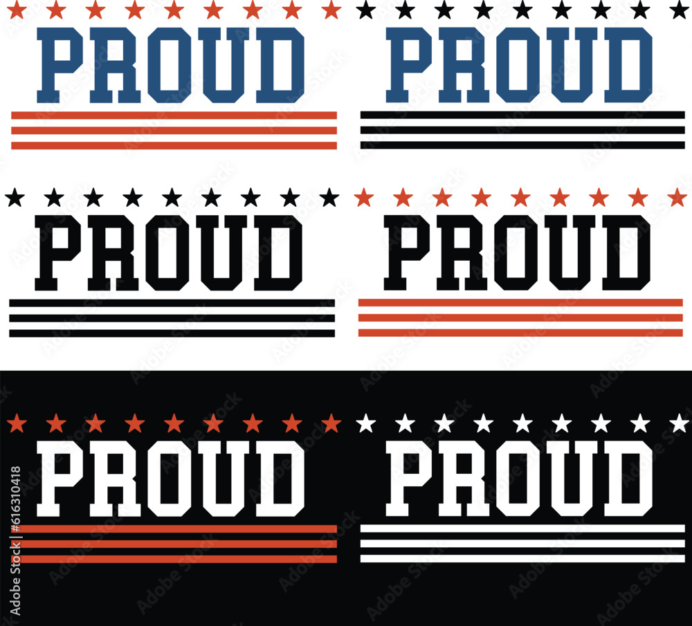 Vetor de American Flag Proud SVG PNG Eps, Commercial use Clipart Vector ...