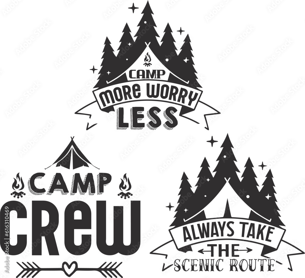 Camping SVG Bundle, Camping Crew SVG, Camp Life SVG, Campfire Svg ...