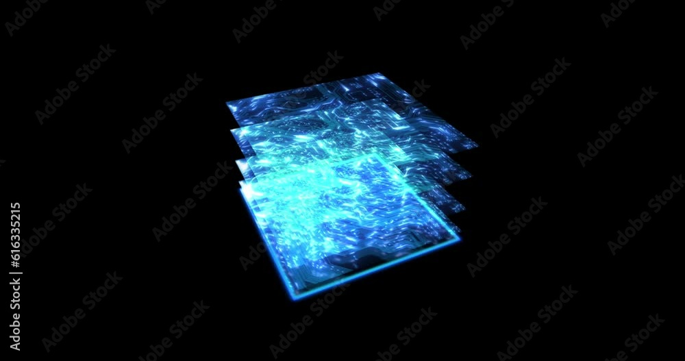 Digital, programming and digital circuit board abstract on dark ...