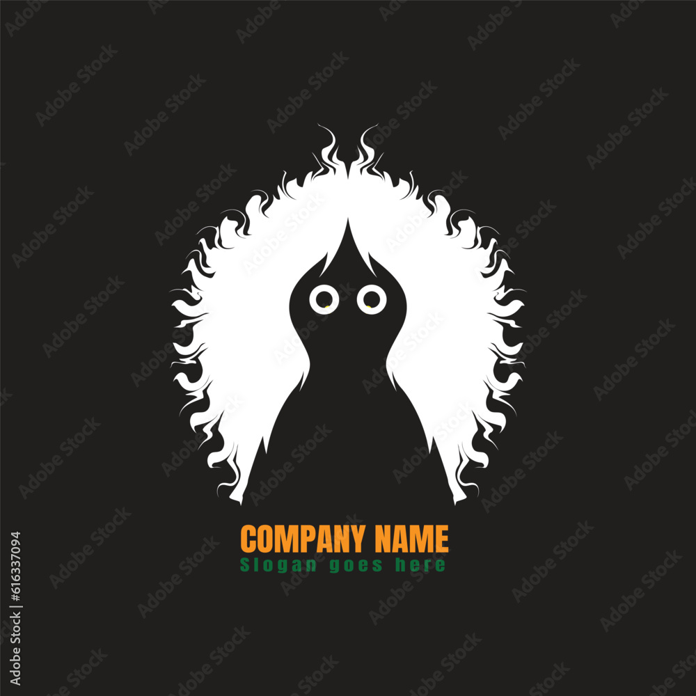 ***GHOST LOGO. ***Full vectors (eps file). ***Editable color mode ...