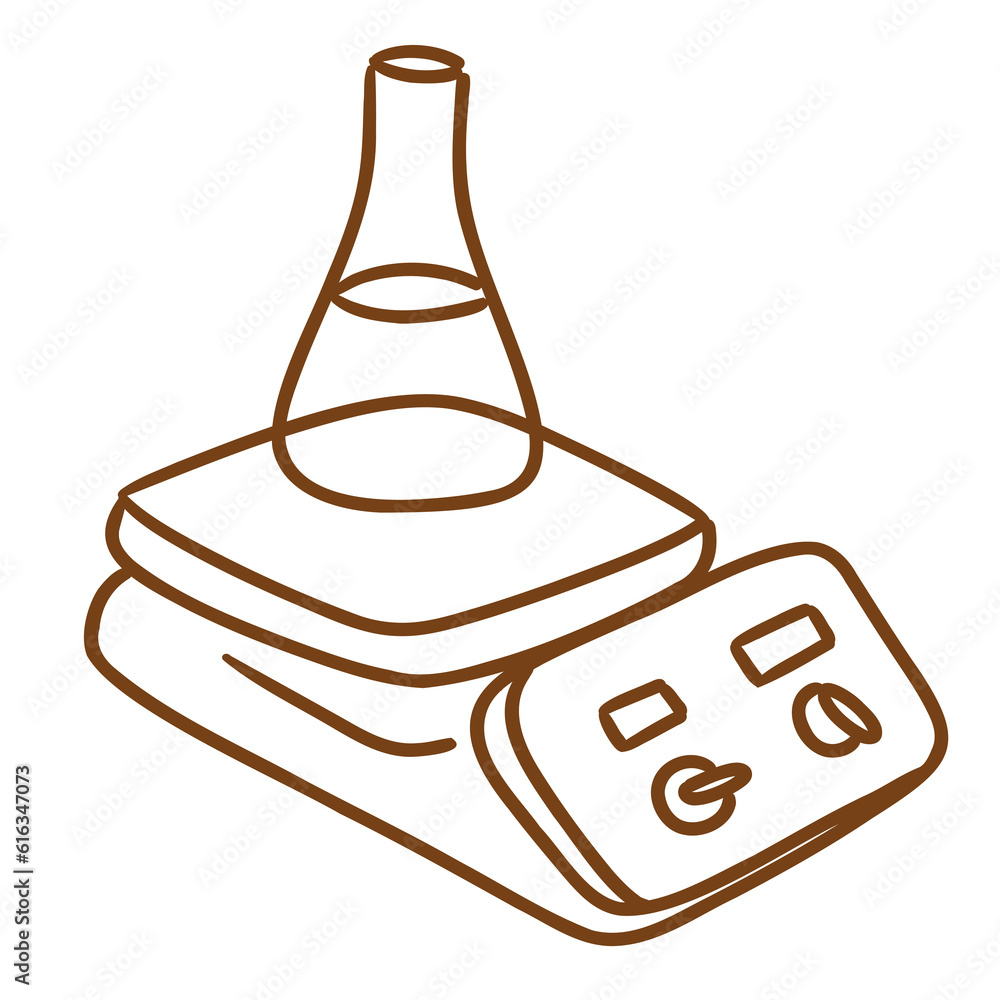 labtools_lab equipment_hot plate Stock Illustration | Adobe Stock